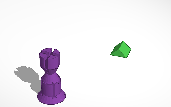 3D design 3rd rook - Tinkercad