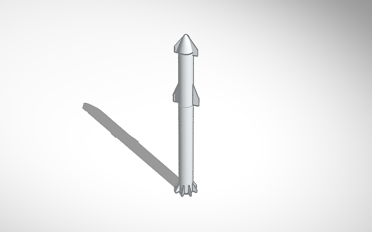3D design SpaceX Starship (WorkInProgress) - Tinkercad