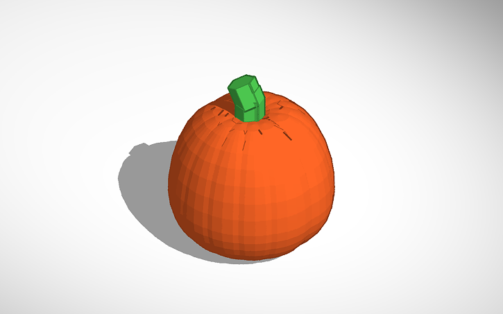 3D design Pumpkin - Tinkercad