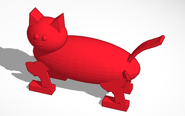 3D design CAT - Tinkercad