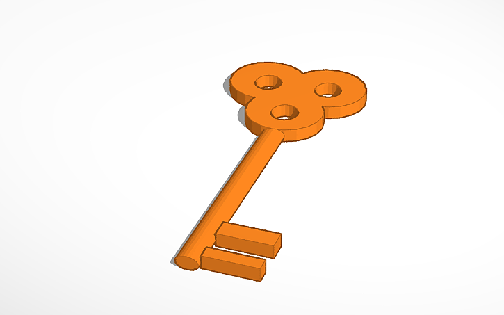 3D design key - Tinkercad