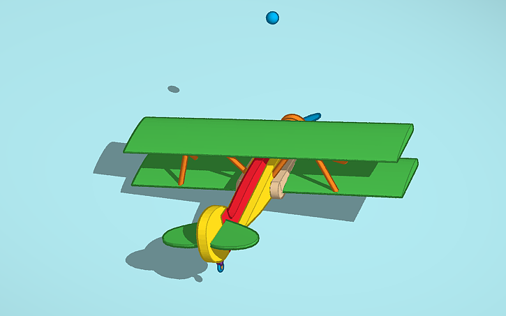 3d Design Sketching Biplane Demo Tinkercad