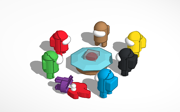 3D design Among Us - Tinkercad