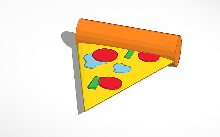 3D design pizza - Tinkercad