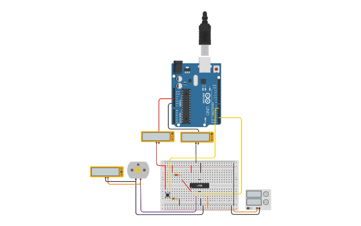 Circuit design 12-Half Bridge | Tinkercad