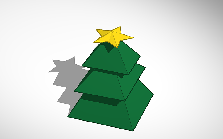 3D design christmas tree! - Tinkercad