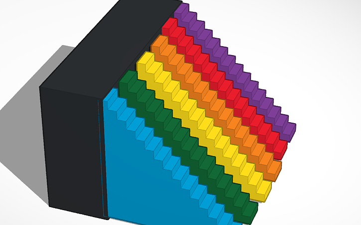 3D design staircase - Tinkercad