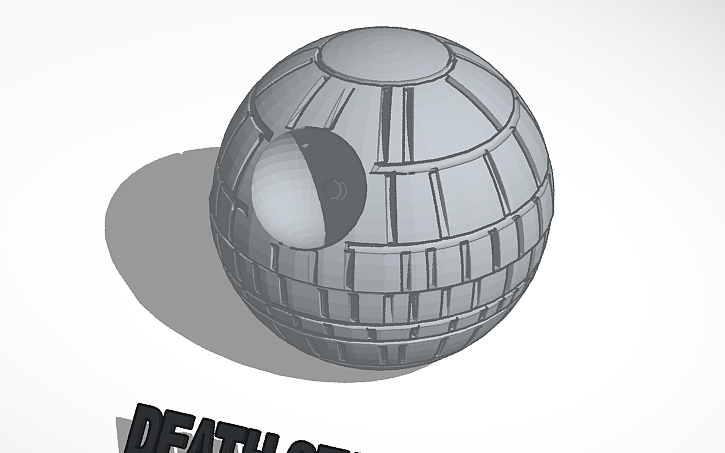 3D design DEATH STAR - Tinkercad