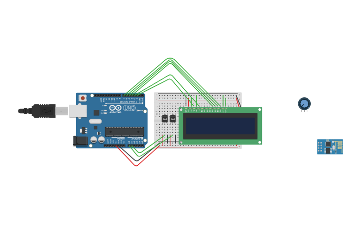 Circuit design humidity checker - Tinkercad