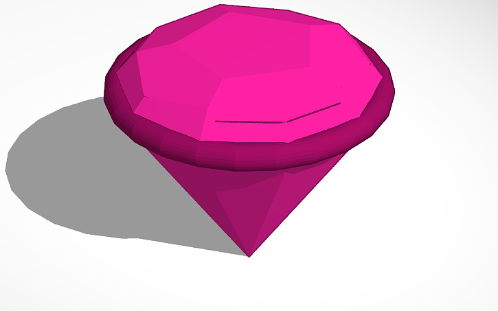 3D design Pink Diamond - Tinkercad