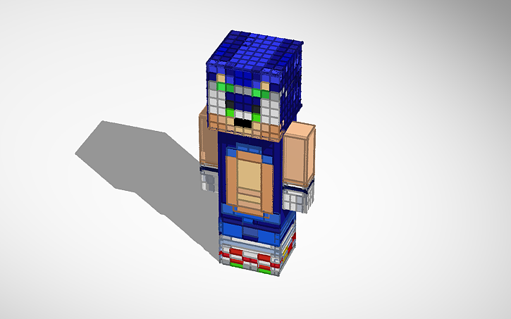 3D design Minecraft riders sonic slim Edition - Tinkercad