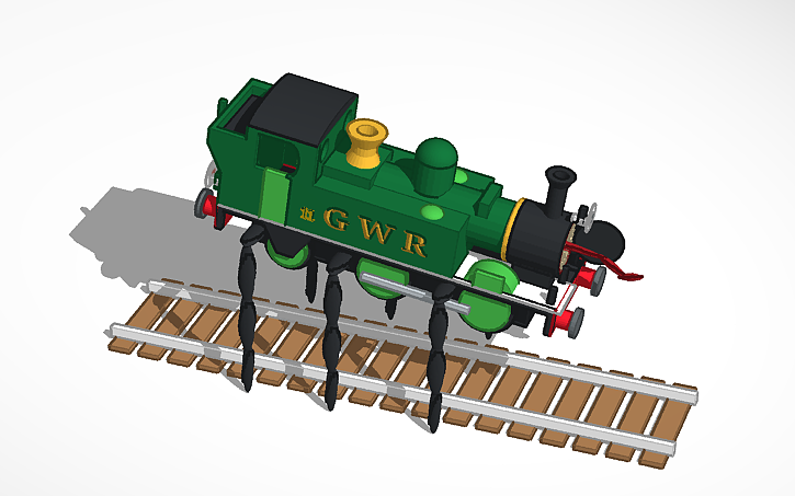 3D design OLD Oliver The Beasty Great Western Engine (GWR 14xx) - Tinkercad