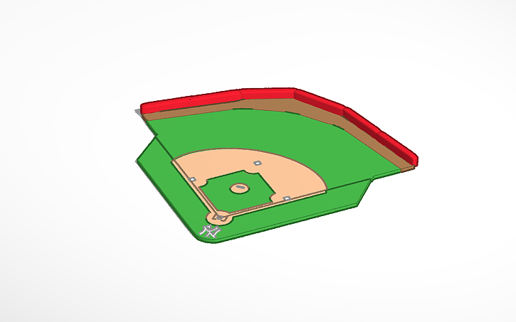 3D design Scenes-Baseball field - Tinkercad
