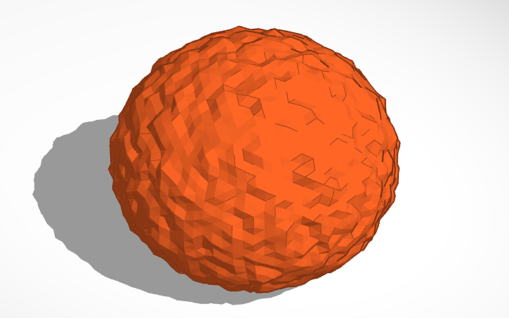 3D design Mars Planet - Tinkercad