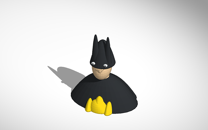 3D design Batman bust 3 - Tinkercad