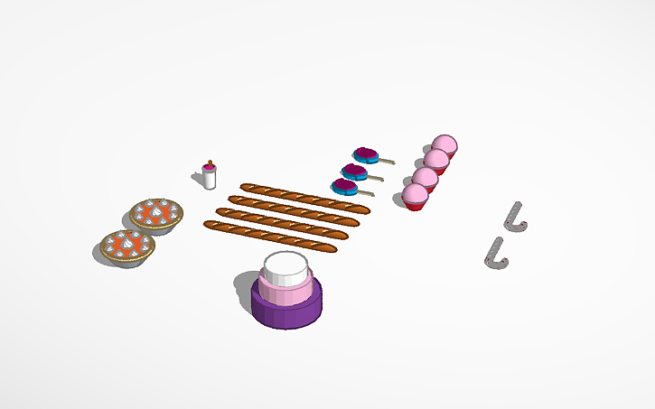 3D design kooky critters bakery - Tinkercad