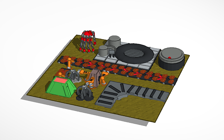 3D design FACTORIO производтсво. - Tinkercad