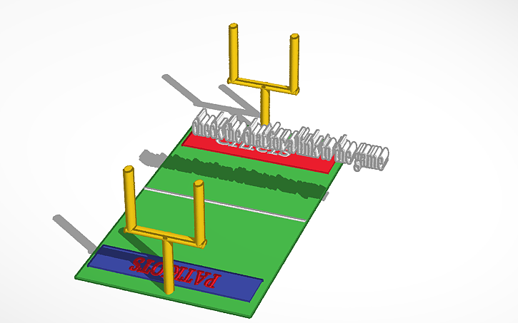 3D design Copy of Football Field | Tinkercad