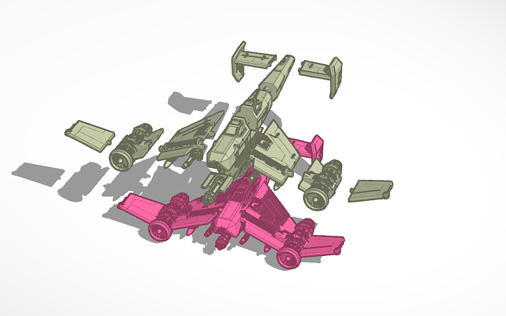 3D design Avenger (Model and Explosion) Warhammer 40k | Tinkercad