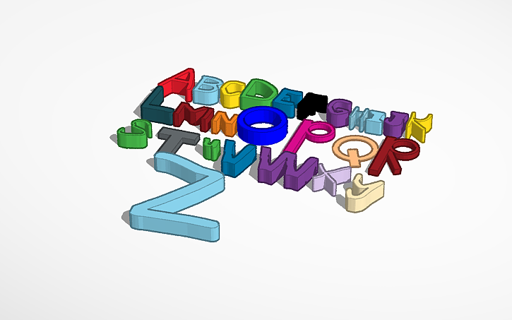 3D design Copy of y and x humanized from alphabet lore - Tinkercad