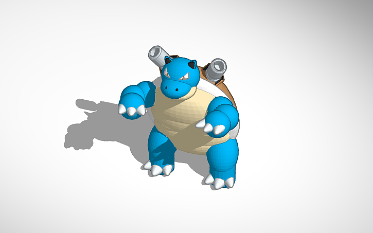 3D design Blastoise - Tinkercad