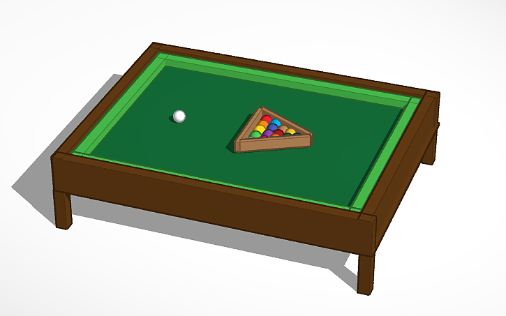 3D design Snoopy's pool table 1.0 - Tinkercad