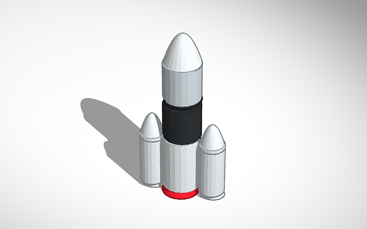 3D design GSLV mark three - Tinkercad