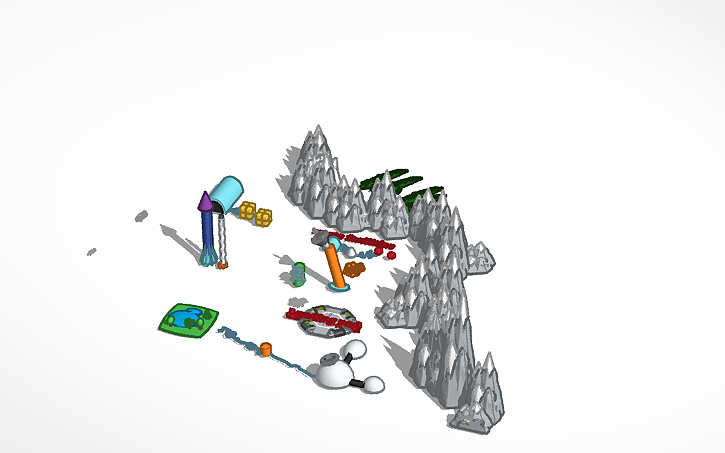 3D design Moon Base - Tinkercad