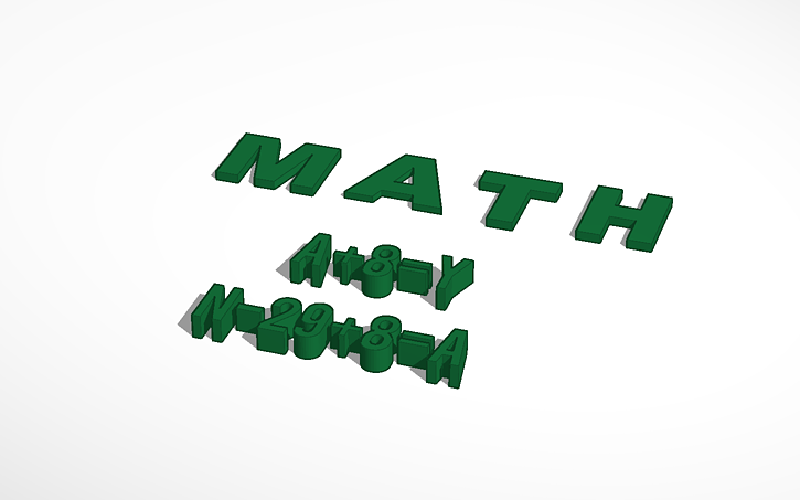 3D design Math - Tinkercad