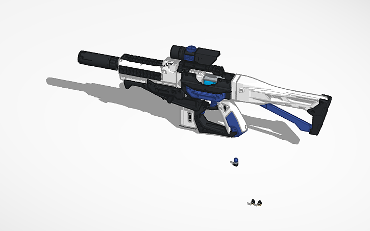 3D design Nerf Gun (Working) - Tinkercad