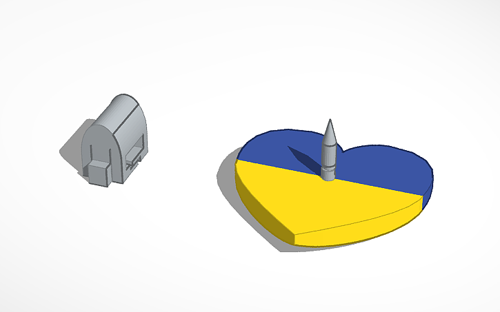 3D design Pin - Tinkercad