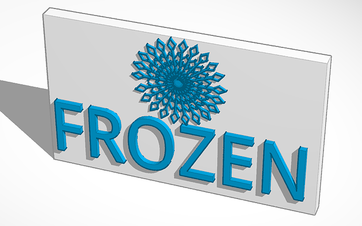 3D design Título de Frozen - Tinkercad