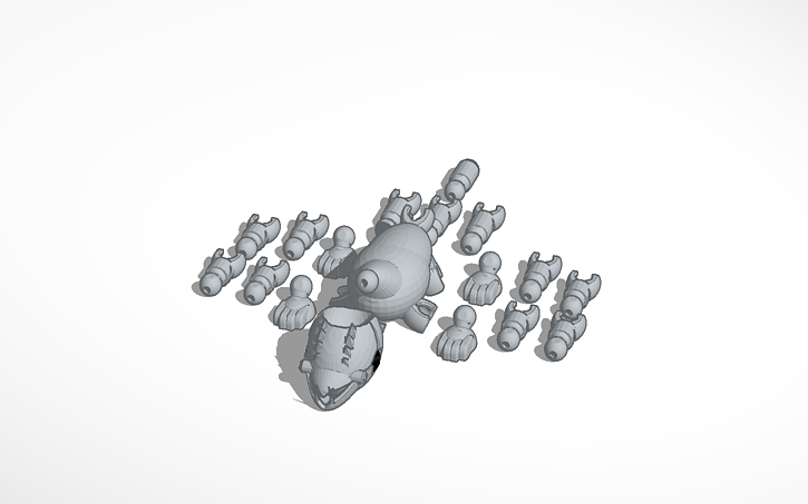 3D design Robotic Saber-Tooth Tiger #balljoint - Tinkercad