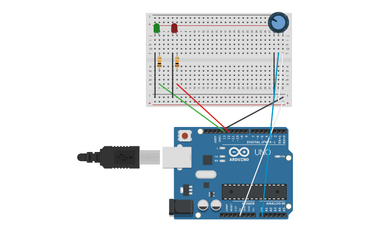 Circuit design Desafio 2 | Tinkercad
