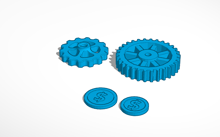 3D design Cogs - Tinkercad