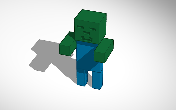 3D design minecraft zombie | Tinkercad