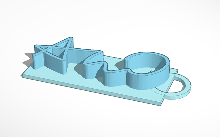 3d Design Keychain Tinkercad
