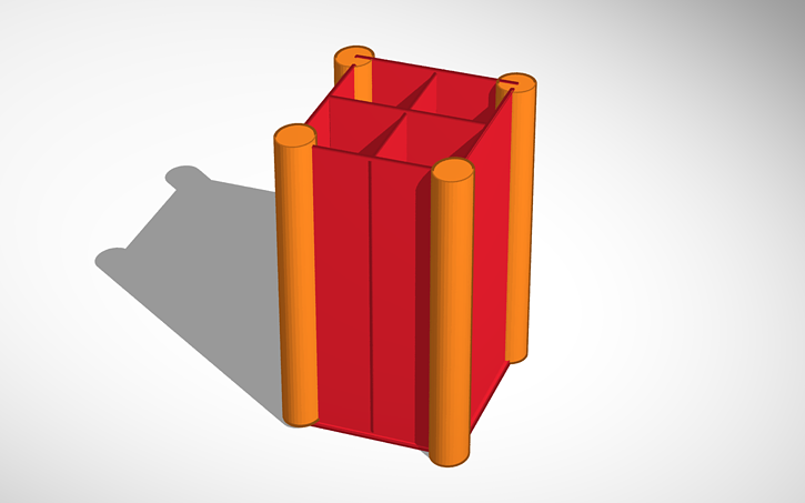 3D design pencil case - Tinkercad