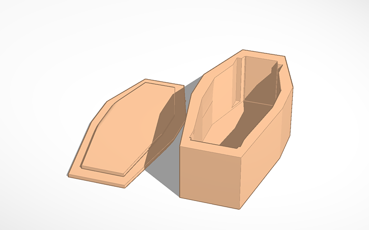3D design 1st coffin - Tinkercad