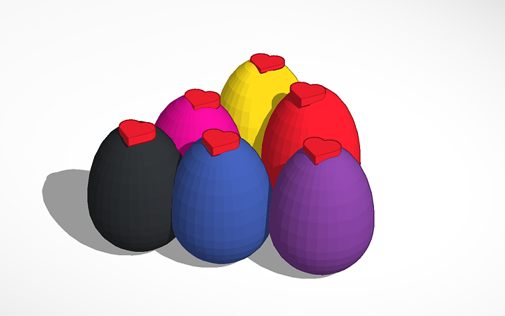 3D design easter eggs - Tinkercad