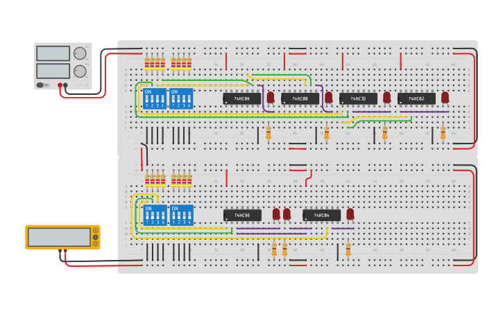 Circuit design 5. Logic Gates / Pull Up Resistor - Tinkercad