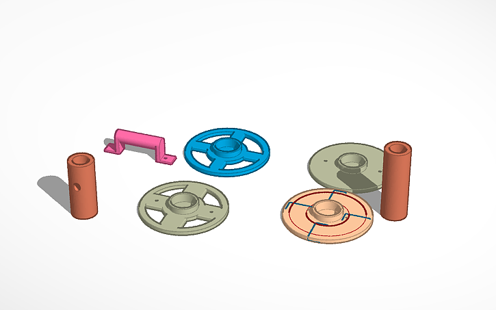 3D design cabel reel - Tinkercad