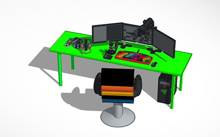 3D design Gaming set - Tinkercad