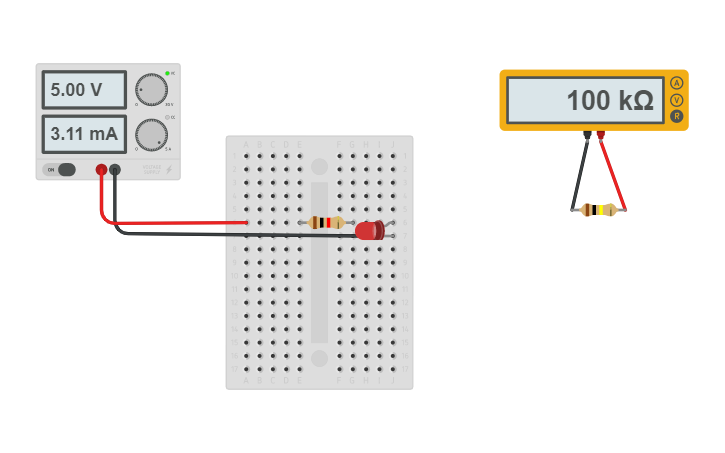 Circuit design Test Circuit | Tinkercad