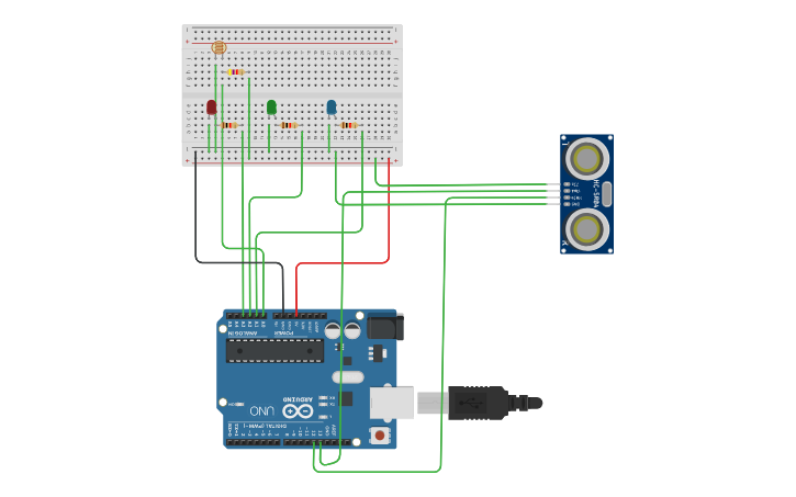 Circuit design solar smart lights- bhavik jain - Tinkercad