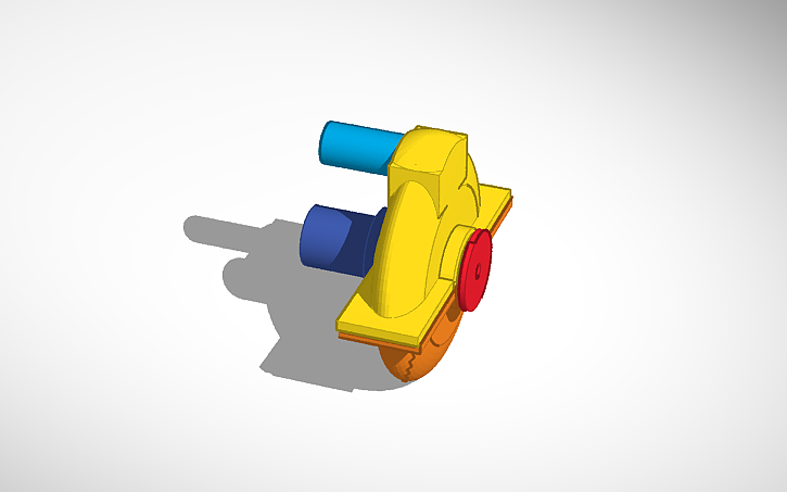 3D design Fire Pump Model - Tinkercad