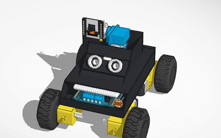 3D design Web Control Spy Car - Tinkercad