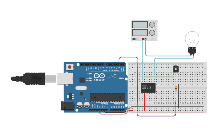 Circuit design releD | Tinkercad