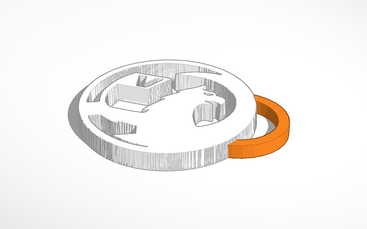 3D design vauxhall keyring - Tinkercad
