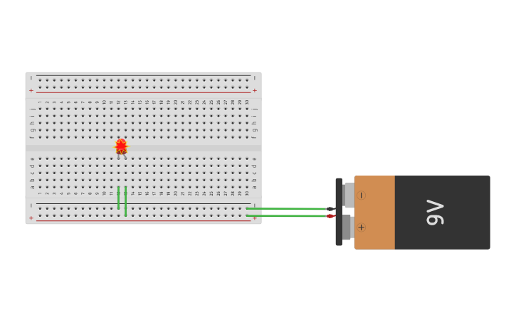 Circuit design Simple LED Circuit (No Resistors) - Tinkercad